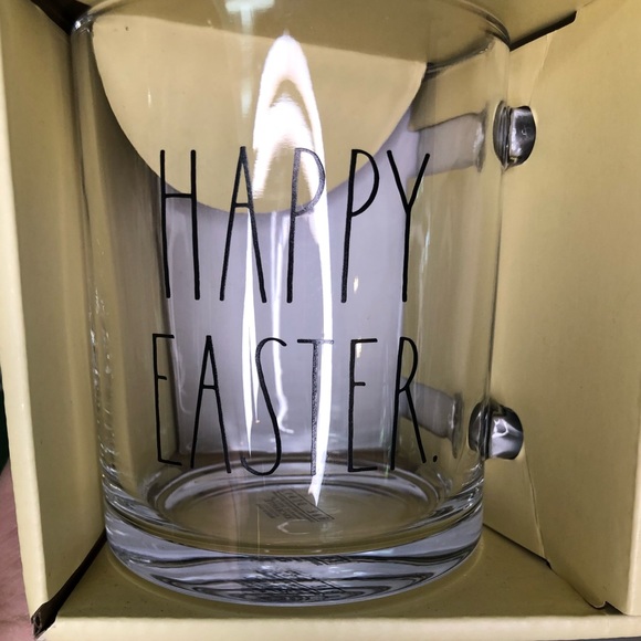 Rae Dunn | Kitchen | Happy Easter Rae Dunn Glass Mugglass W Glass ...